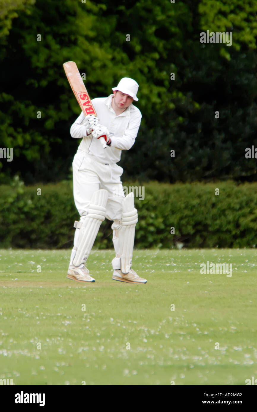 Playing the game of Cricket on a Summer's Afternoon in rural England ...