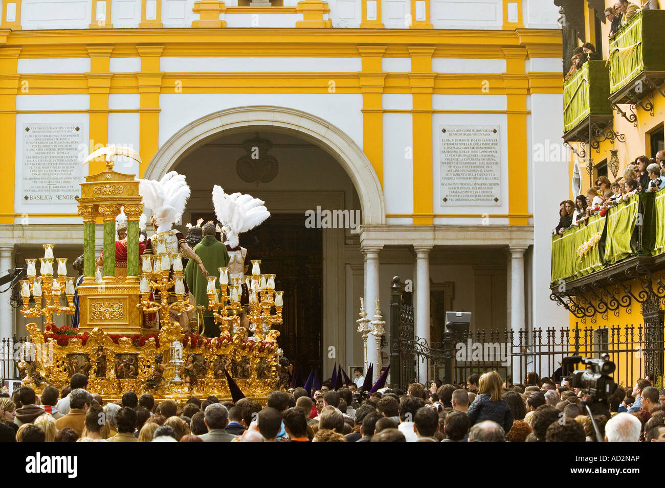 Macarena procession - Holy week - Sevilla - Andaloucia - Spain Stock ...