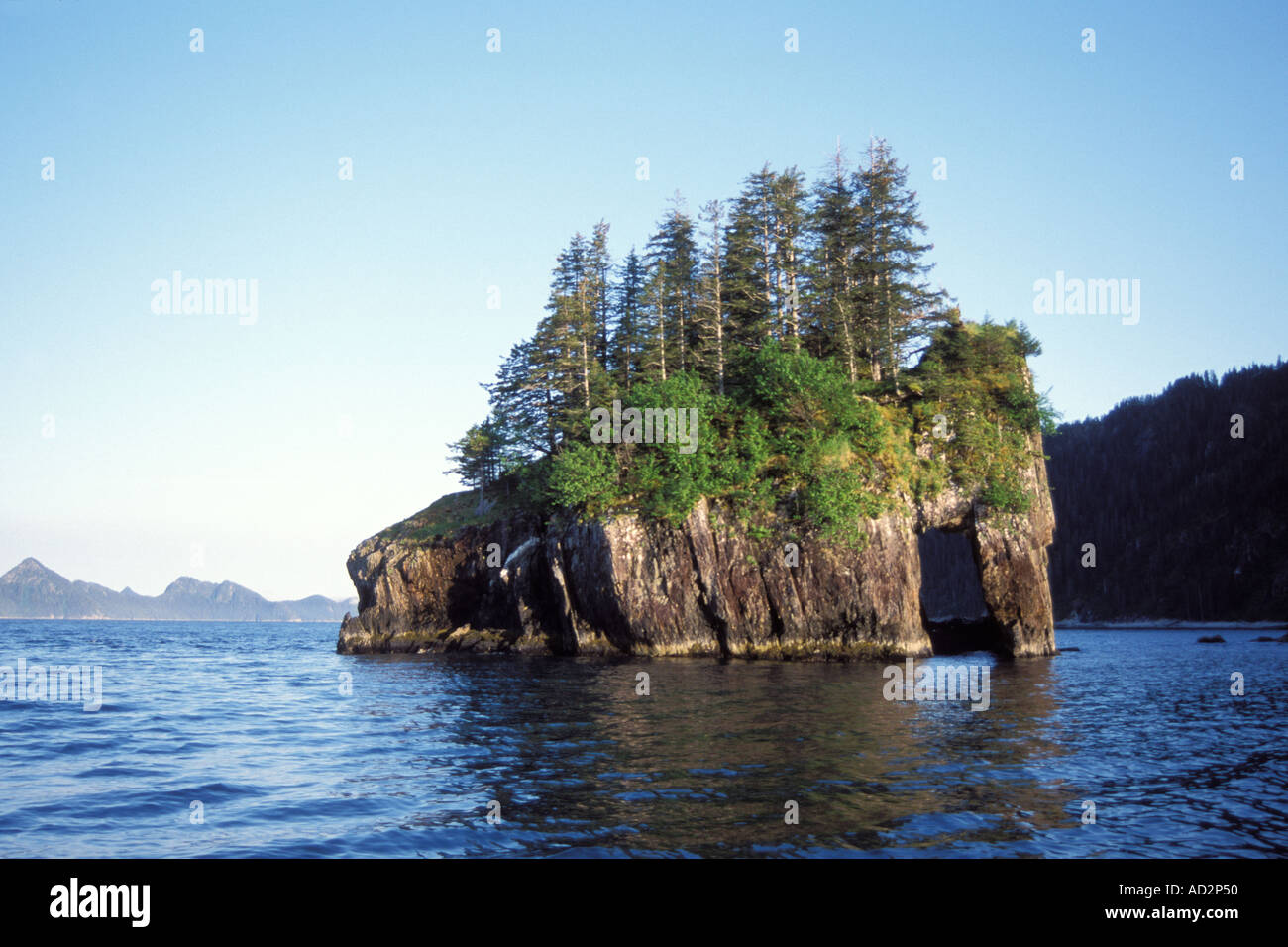 sea stack in Kenai Fjords National Park Alaska Stock Photo - Alamy
