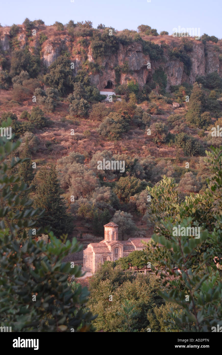 CRETE The monastery of Ayios Nikolaos near Samonas in Hania province ...
