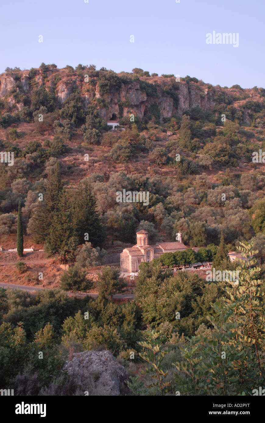 CRETE The monastery of Ayios Nikolaos near Samonas in Hania province ...