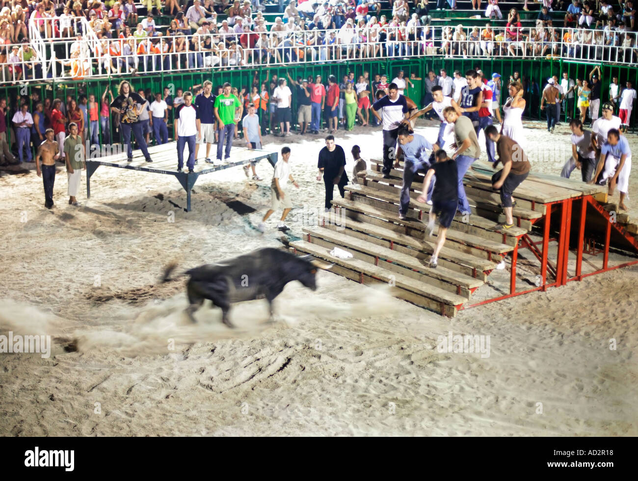 Bull charge spain hi-res stock photography and images - Alamy