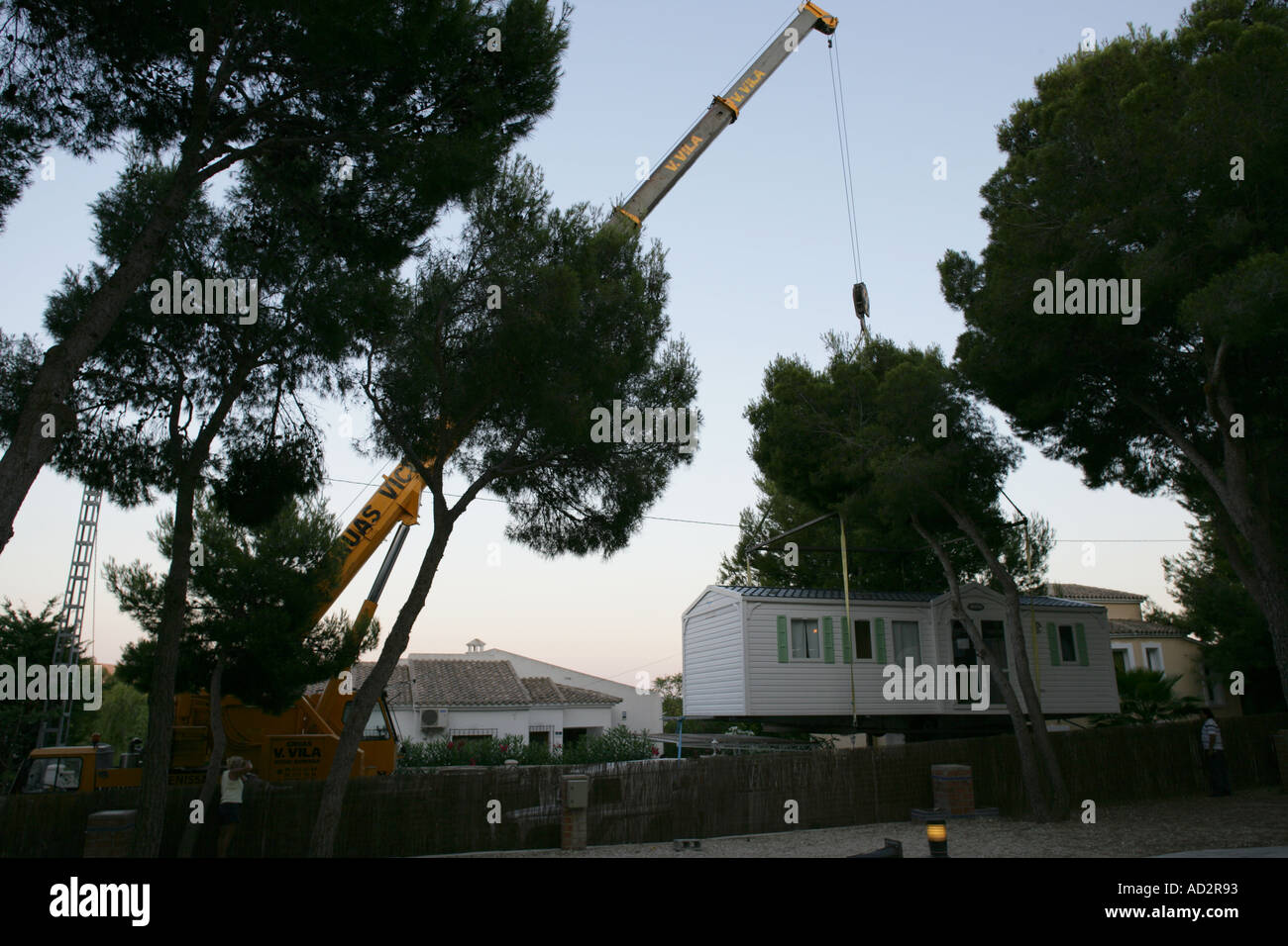 Caravan crane lift hi-res stock photography and images - Alamy