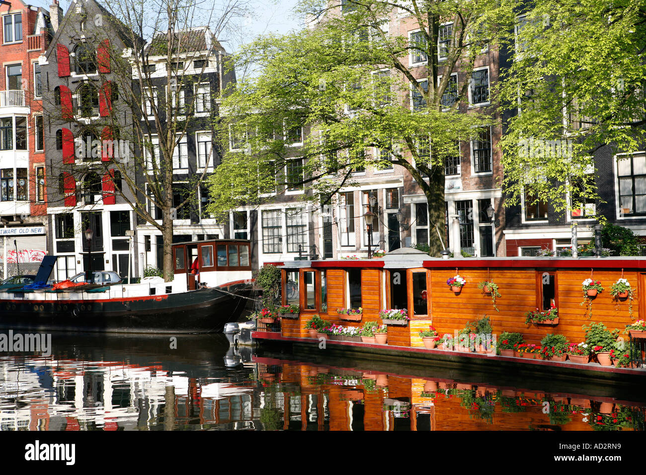 Prinsengracht, one of the famous canals in Amsterdam Stock Photo - Alamy