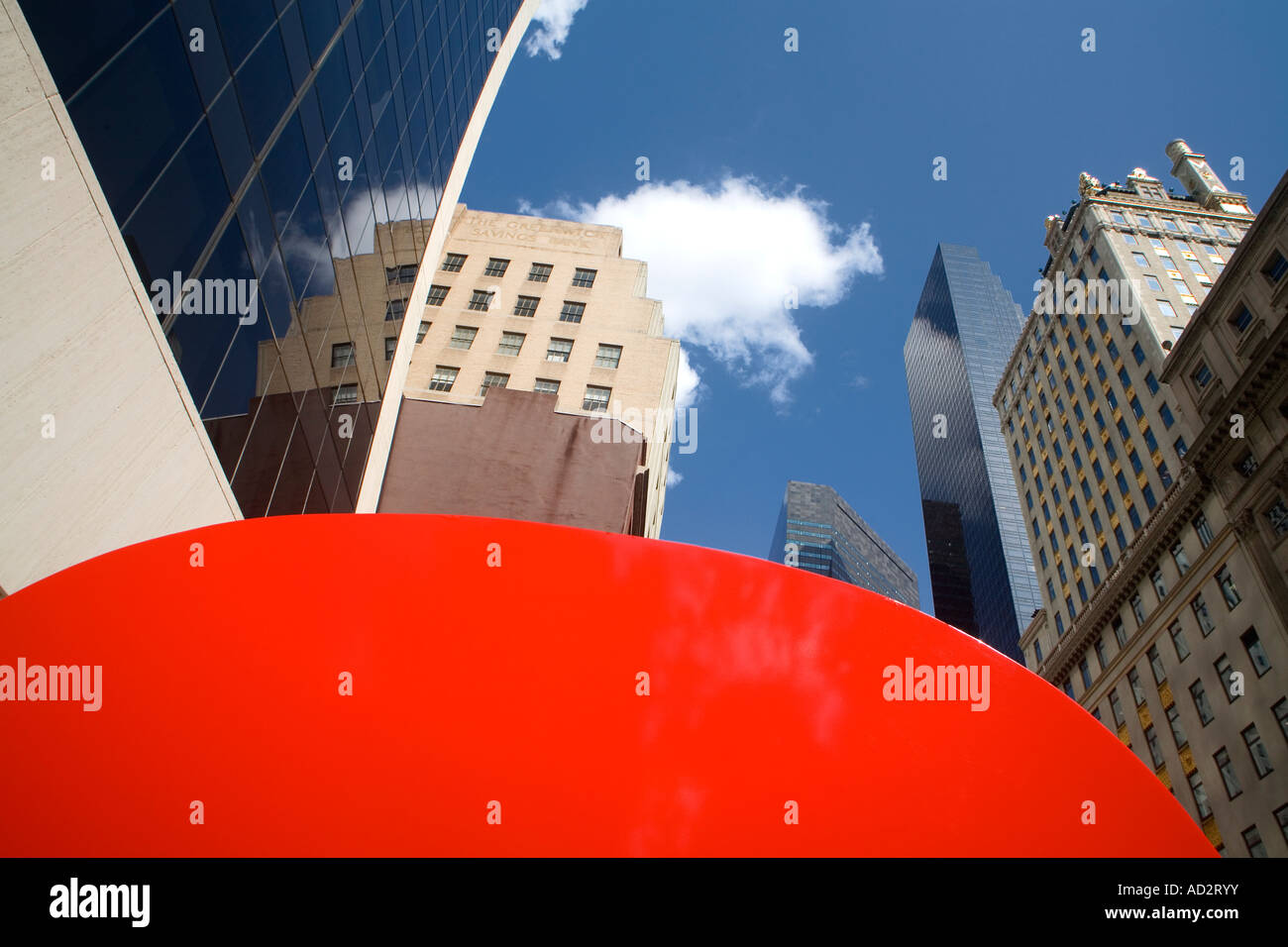 Ivan Chermayeff s Red 9 sculpture Nine West 57th Street Midtown ...
