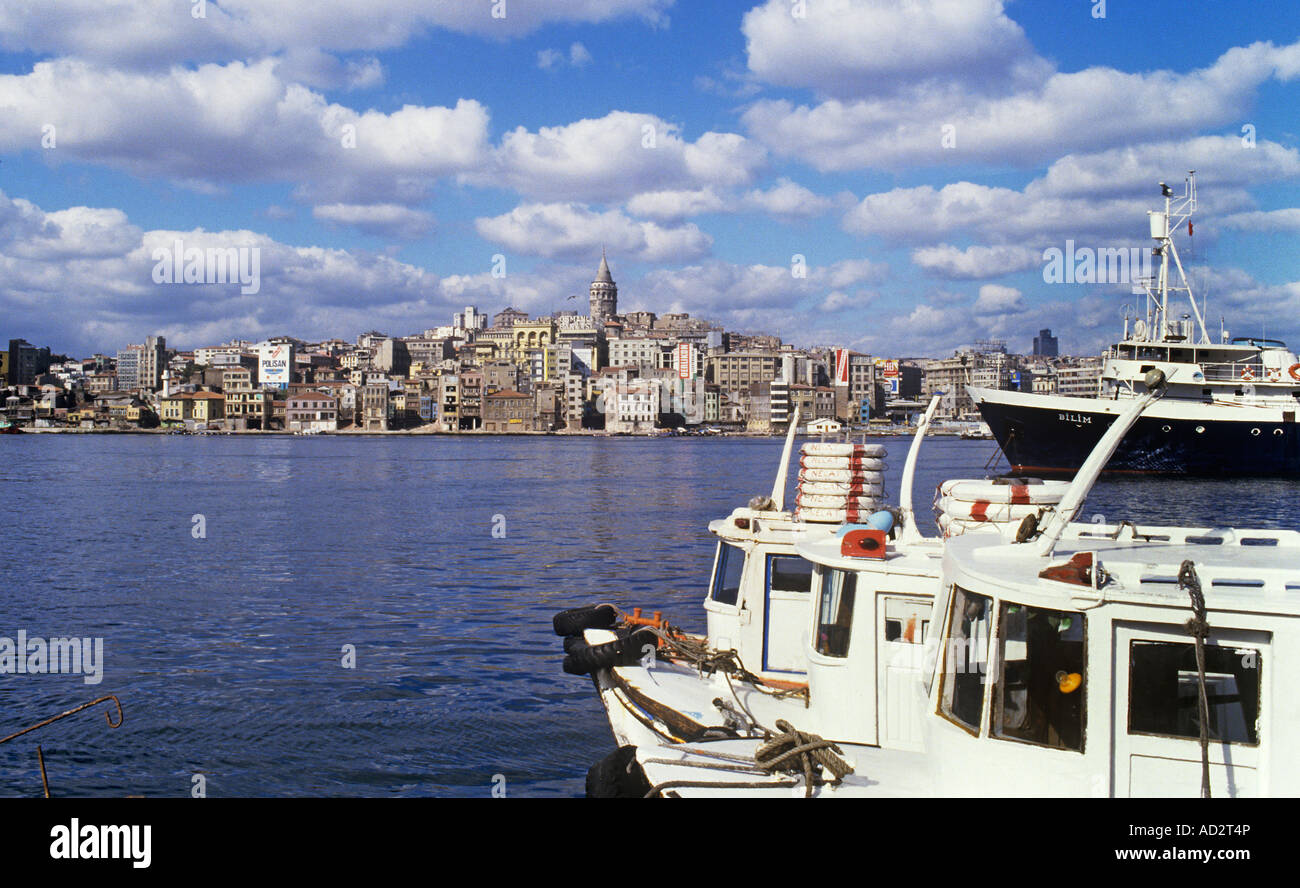 Turkey, Istanbul, across the Golden Horn to Galata Stock Photo - Alamy