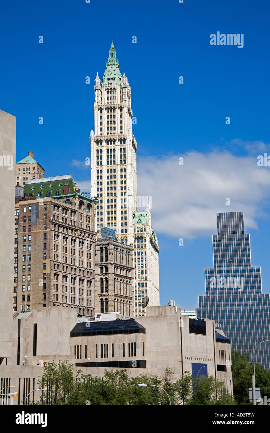Pace University Woolworth Building Lower Manhattan New York City New ...