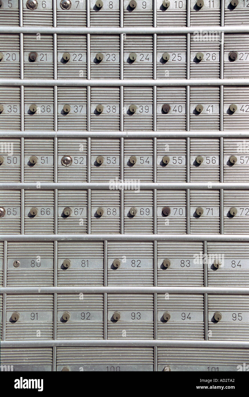 Numbered letter boxes hi-res stock photography and images - Alamy