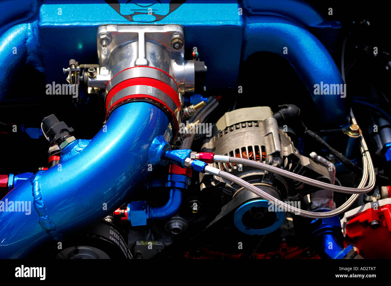 License available at MaximImages.com - Racing car custom made engine ...
