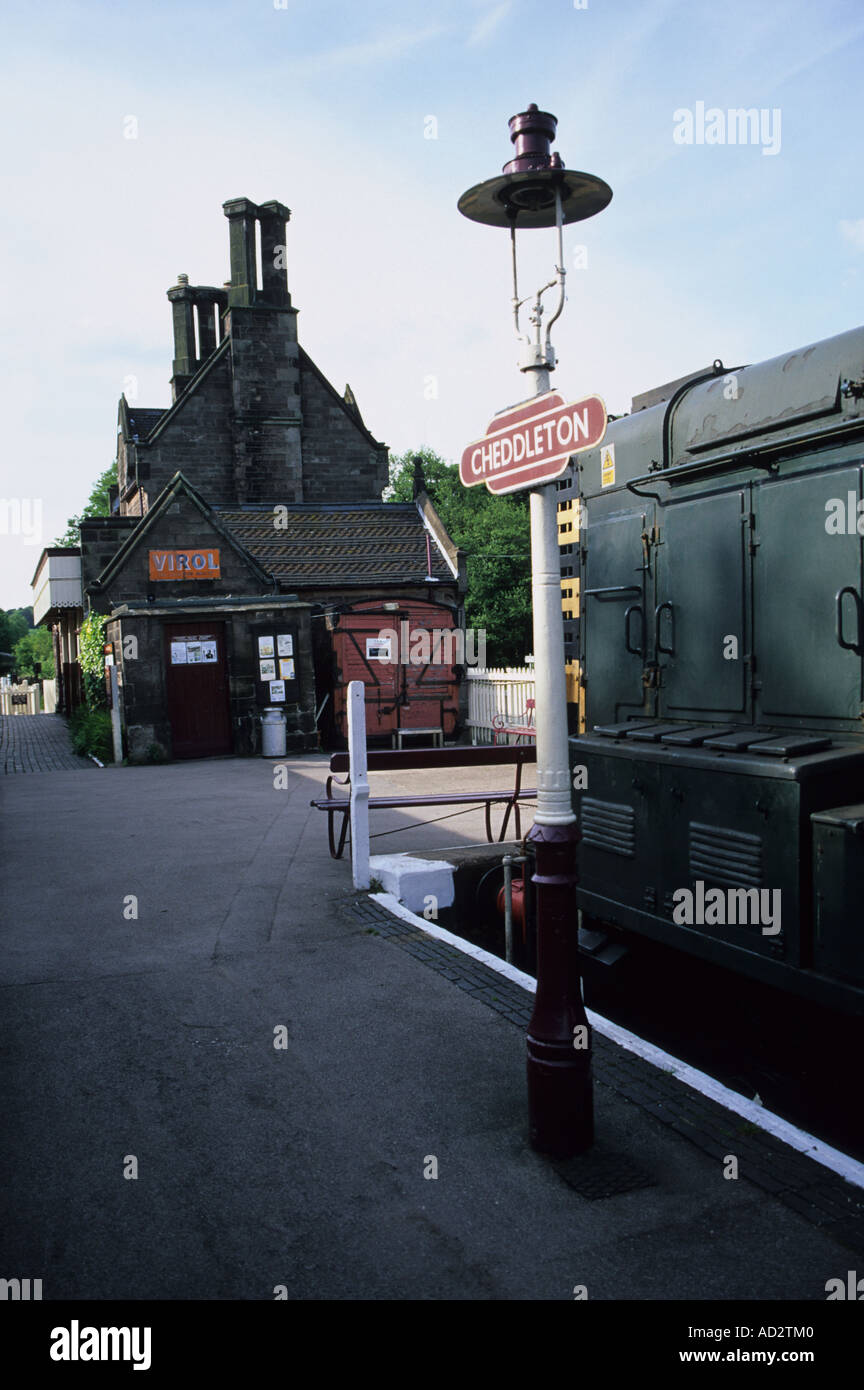 Platform At Cheddleton Railway Station Stock Photo - Alamy