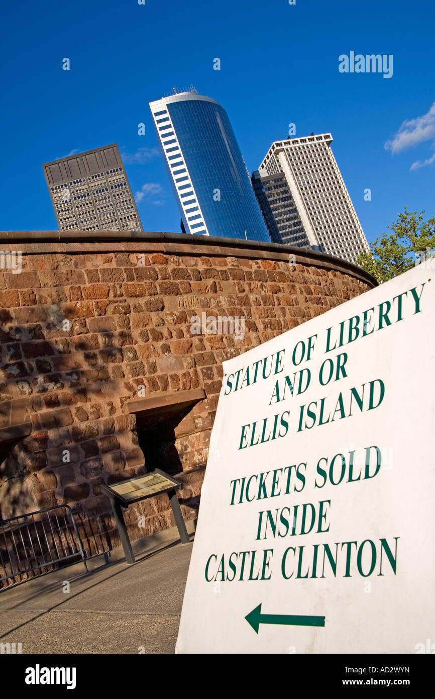 Castle Clinton Battery Park Lower Manhattan New York City New York USA ...