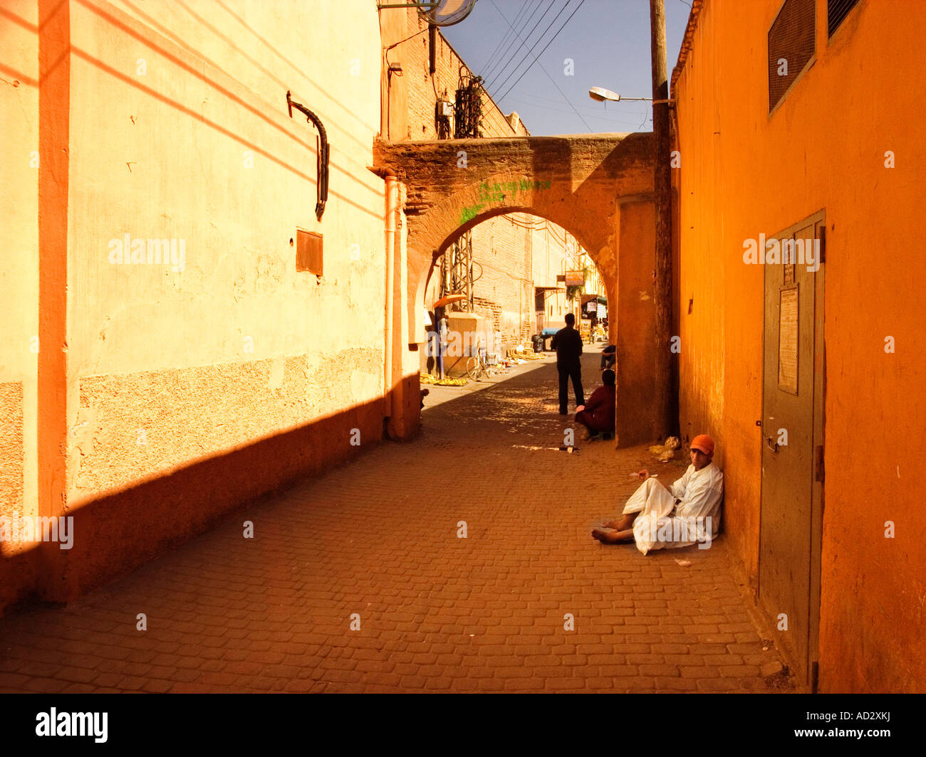 Old man resting marrakech morocco hi-res stock photography and images ...