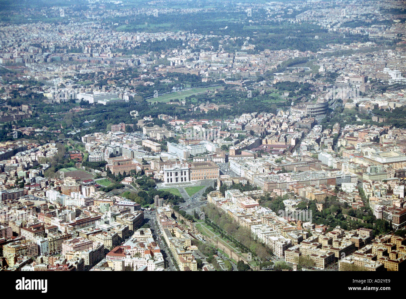 aerial view of wing and rome from plane Stock Photo - Alamy