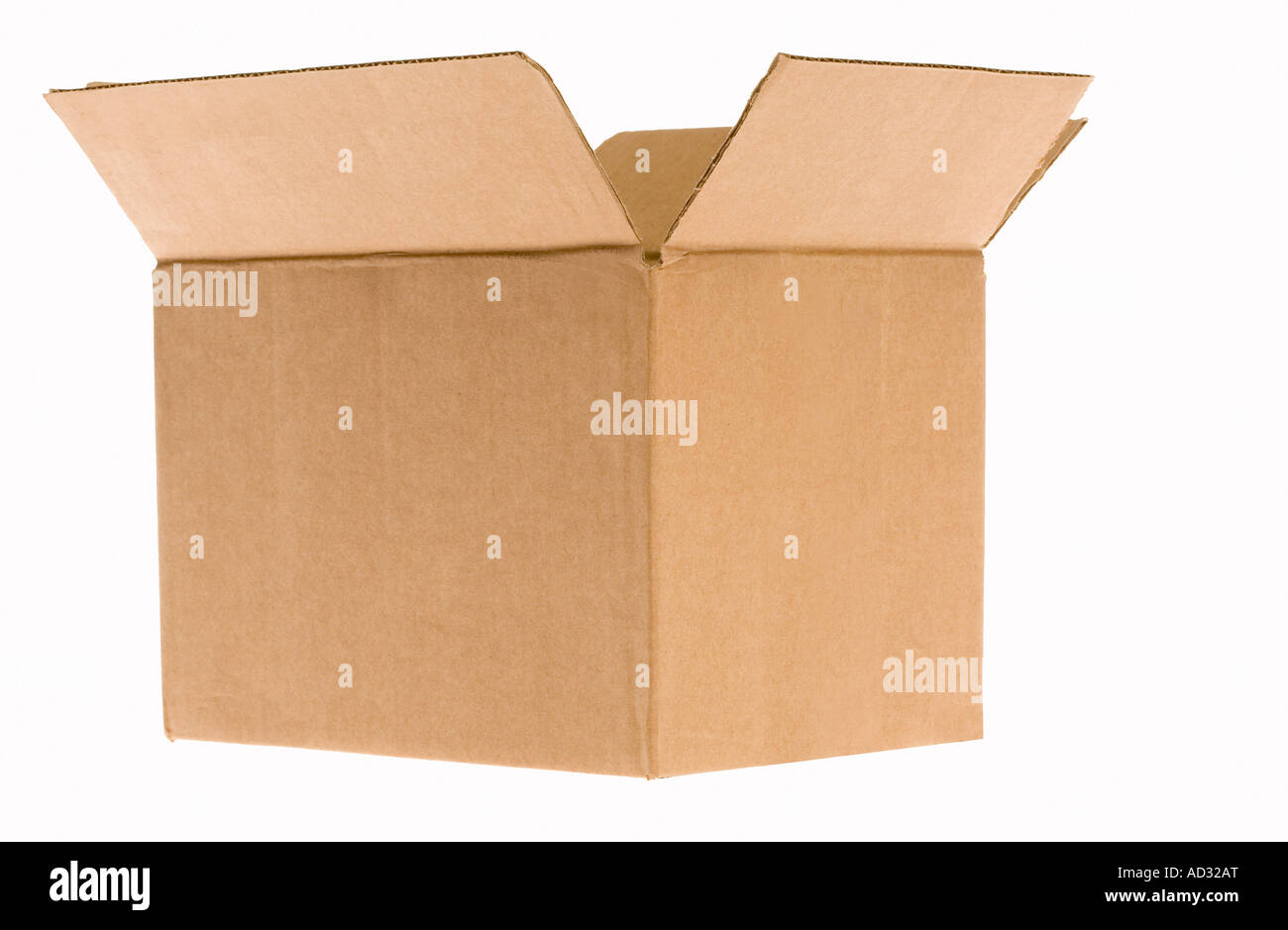 Plain white packing box Cut Out Stock Images & Pictures - Alamy