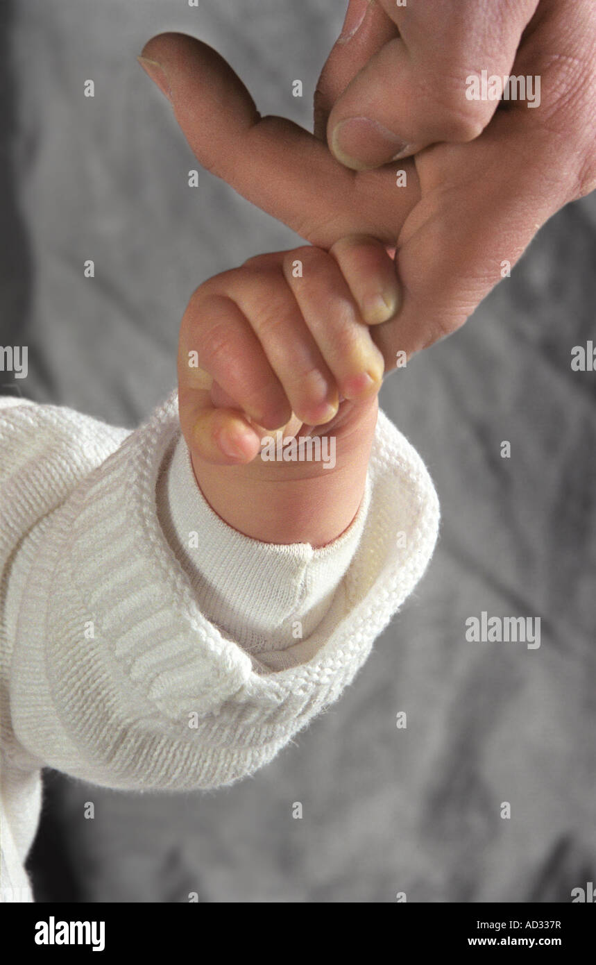 Man Dad Father Holding Girl Childs Daughters Hand Studio Portrait Stock ...