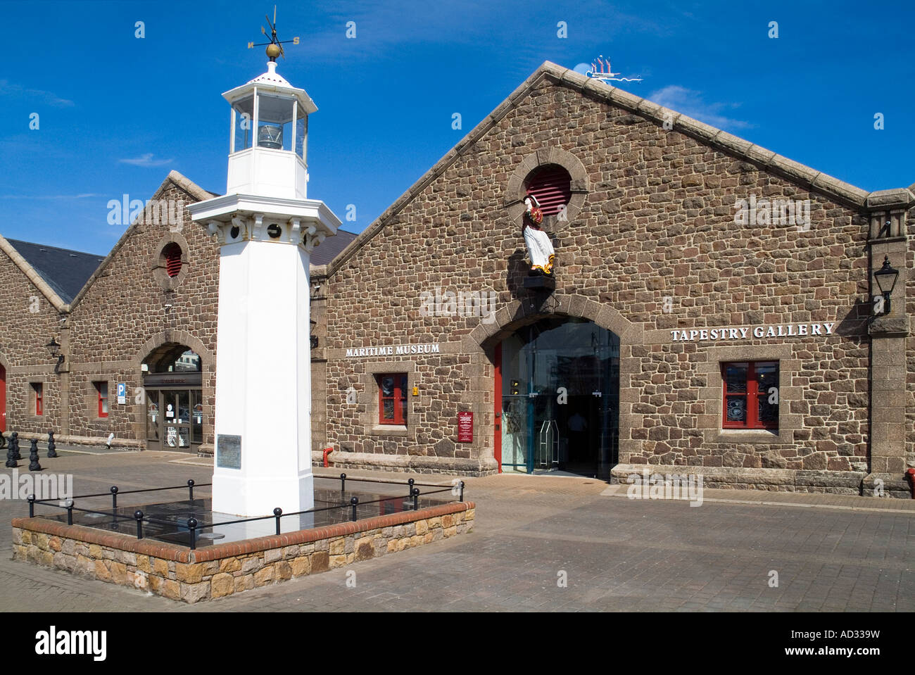 dh ST HELIER JERSEY Old Lighthouse beacon and Figurehead Jersey ...