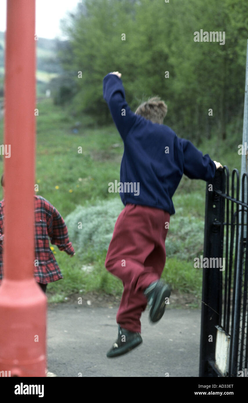 young boys getting into trouble Stock Photo - Alamy