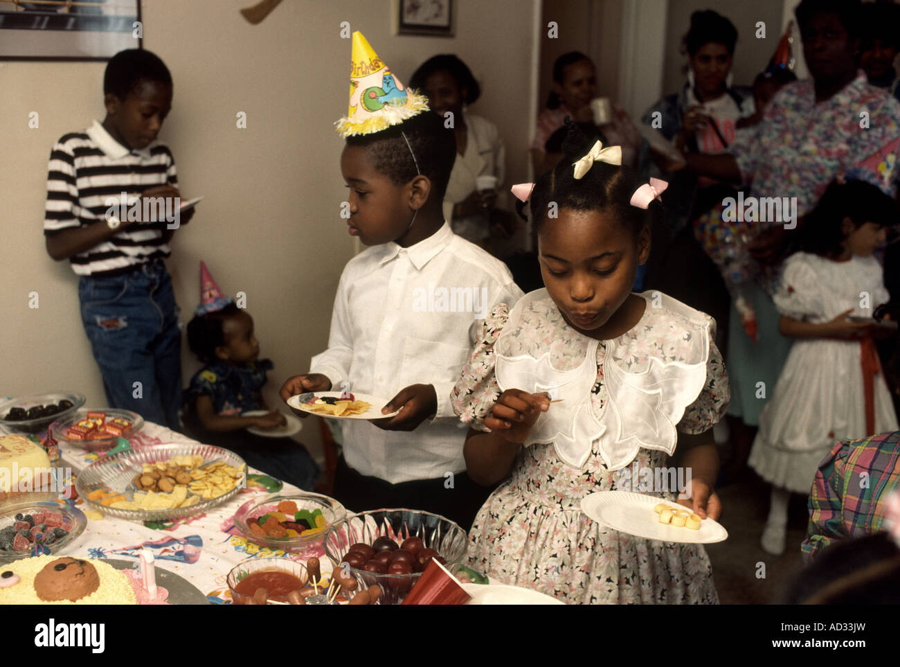 children at a birthday party Stock Photo - Alamy