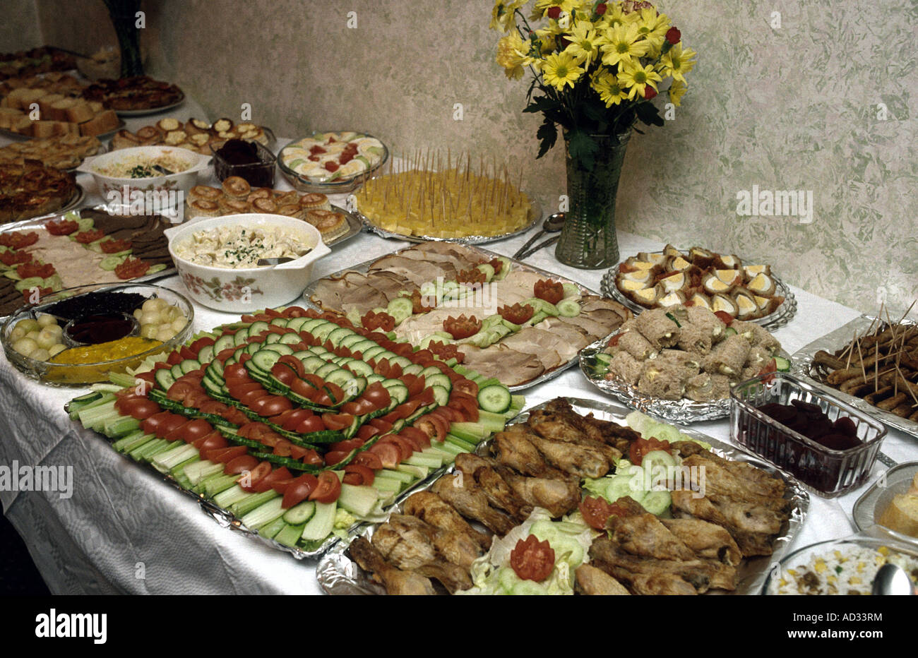 party food on a table Stock Photo - Alamy