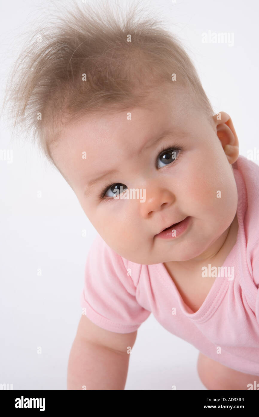 Portrait of a curious baby Stock Photo - Alamy