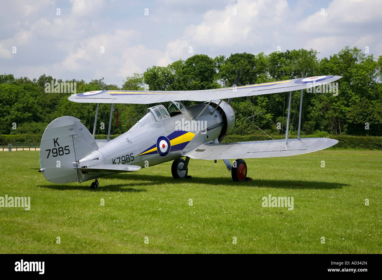 A veteran Gloster Gladiator biplane fighter of the RAF Stock Photo - Alamy