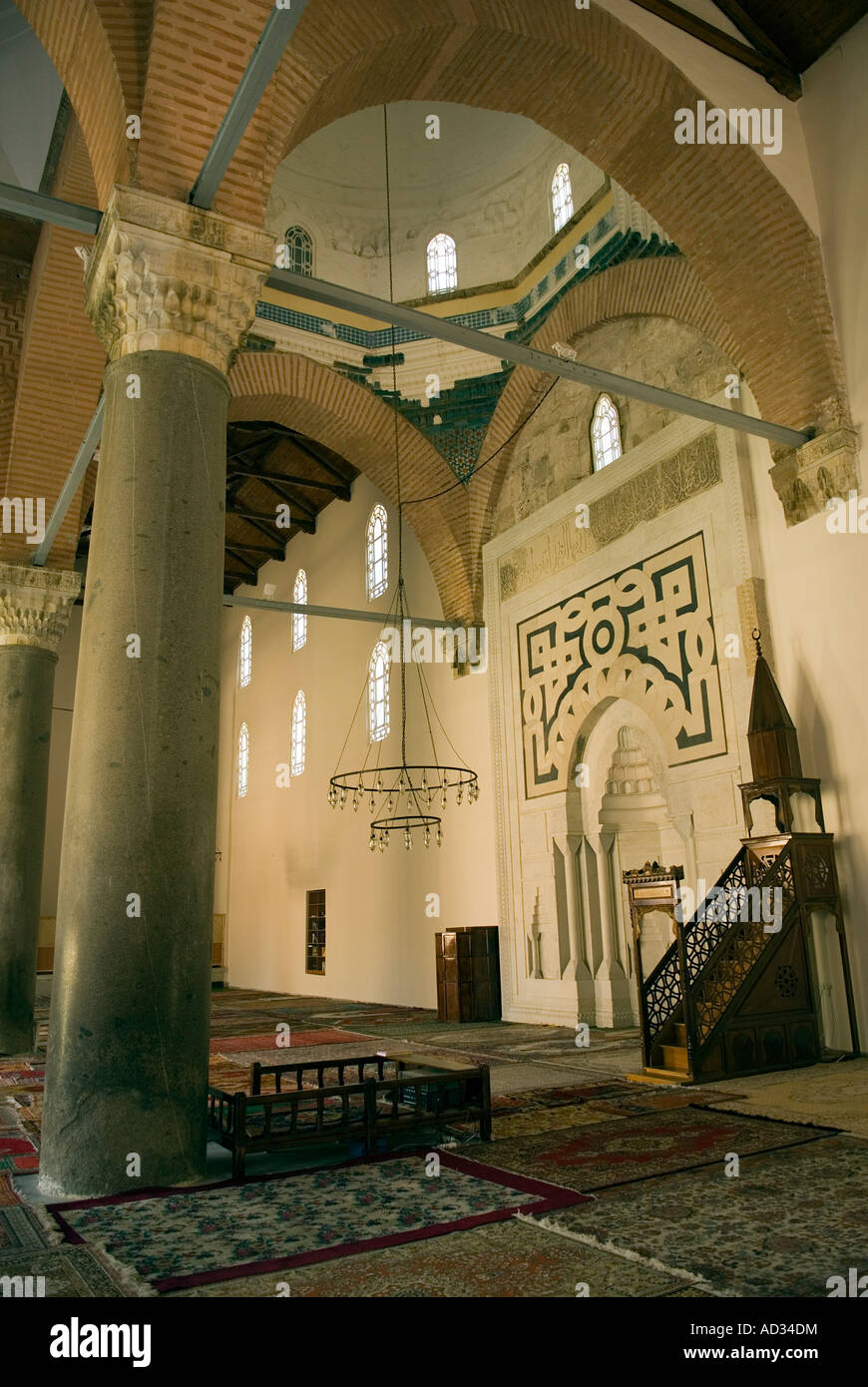 Interior of The courtyard of Isa Bey Mosque 14th century, Selcuk ...