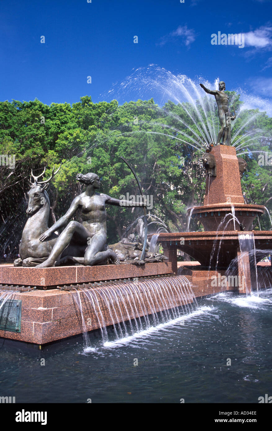 Diana Goddess of Purity Archibald Fountain Hyde Park Sydney Australia ...