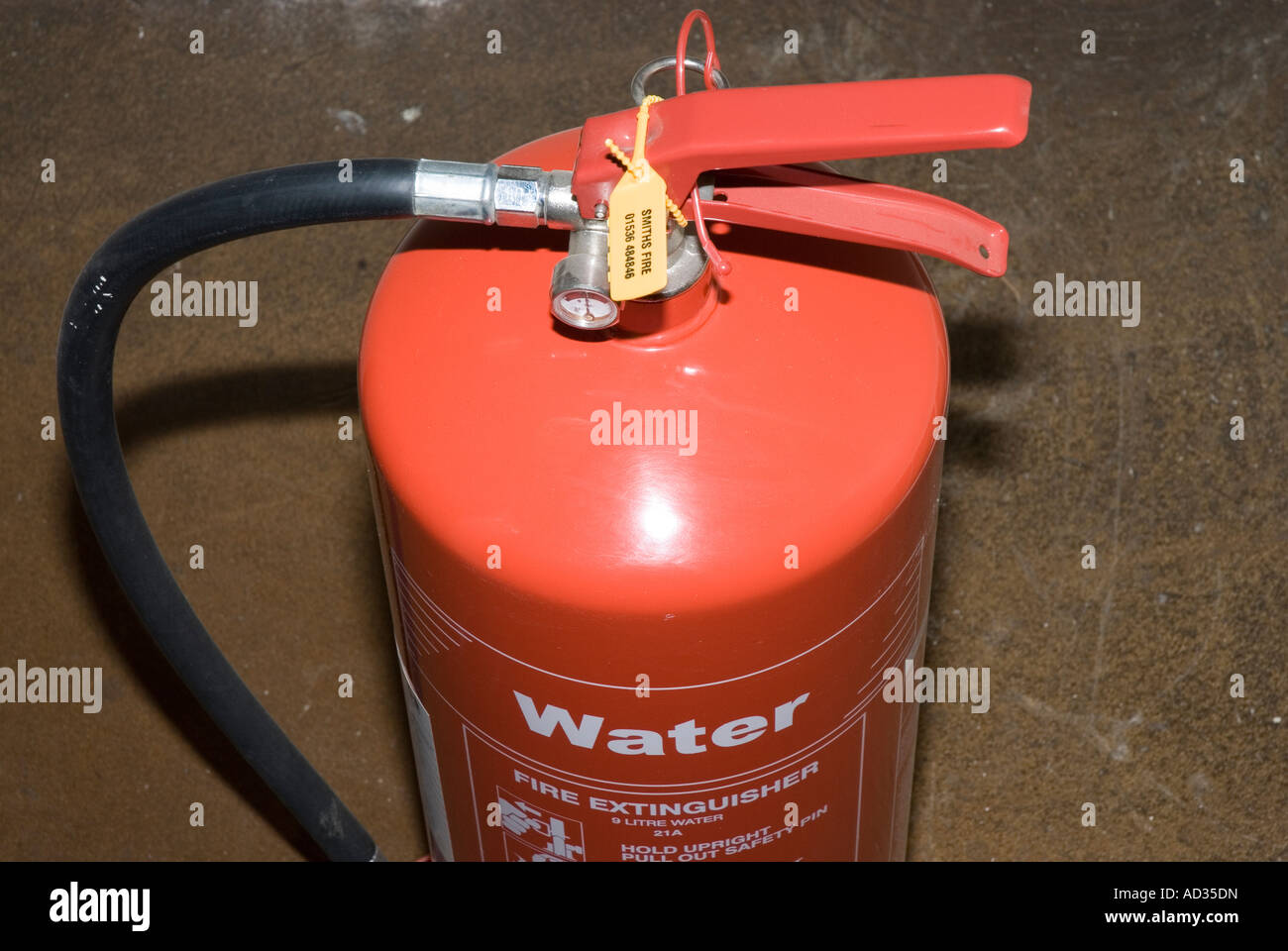 Water Fire extinguisher Stock Photo - Alamy