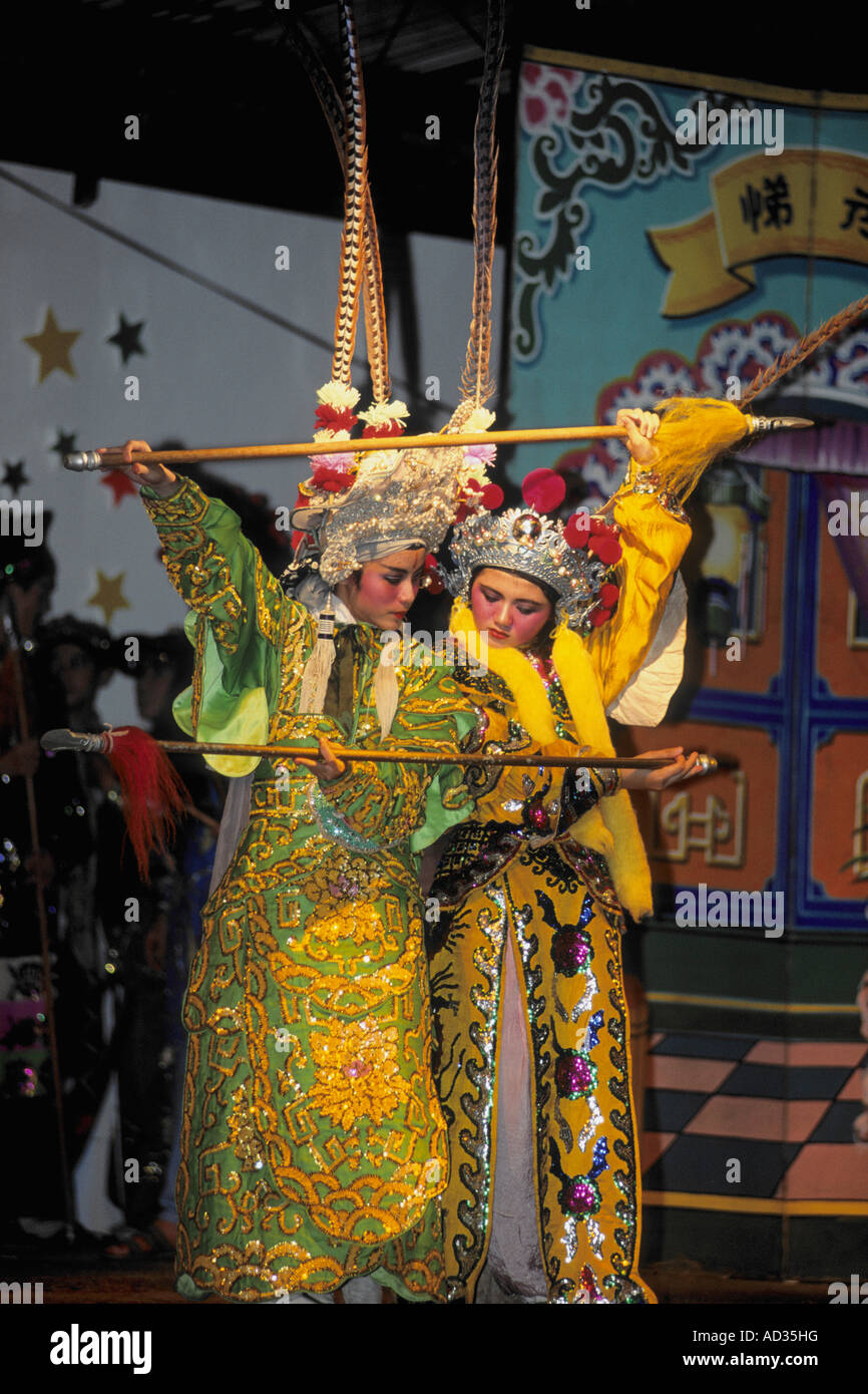 Malaysia Kuching Chinese Opera performance Stock Photo - Alamy