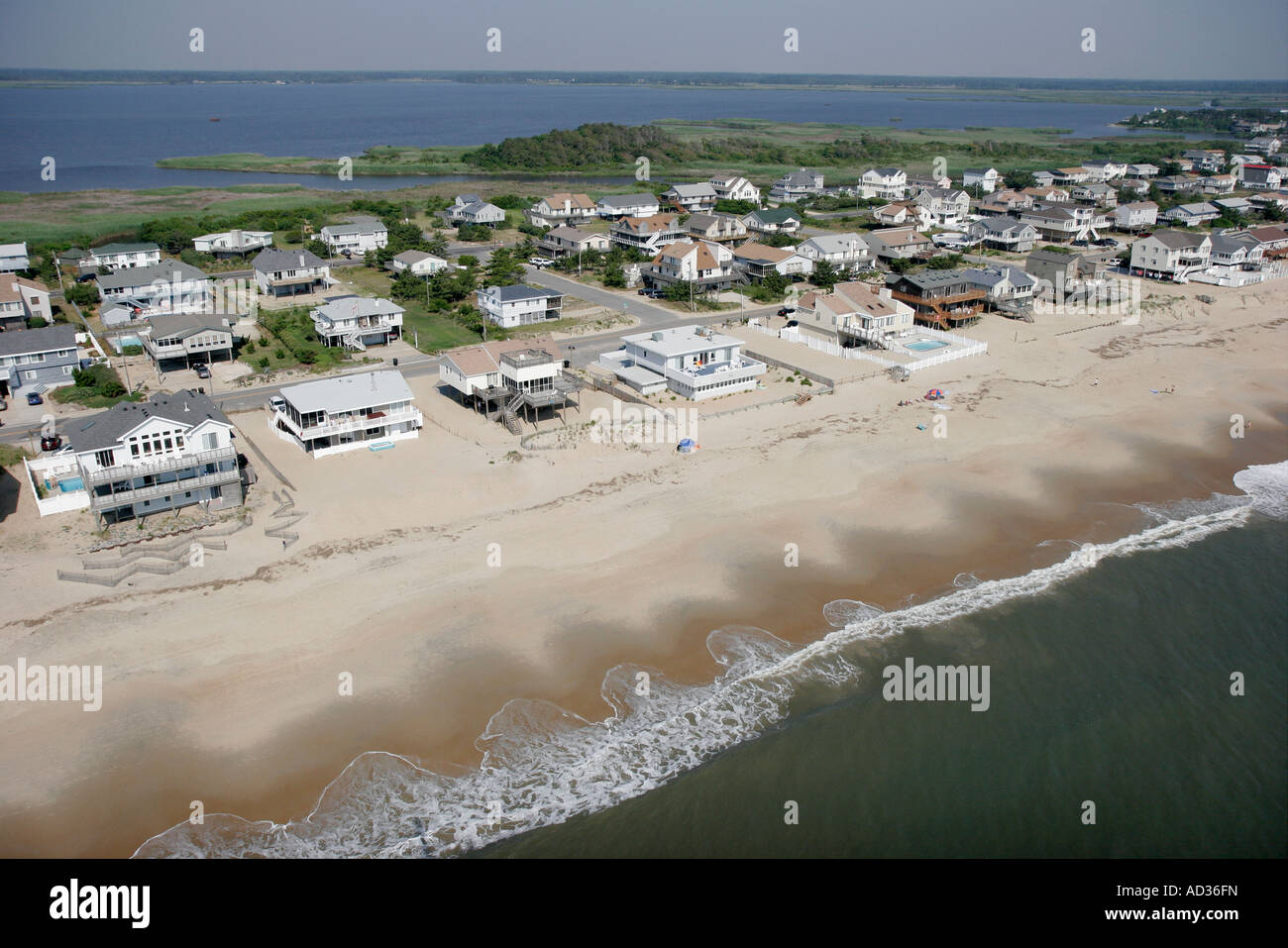 Virginia virginia beach aerial overhead above view hi-res stock ...