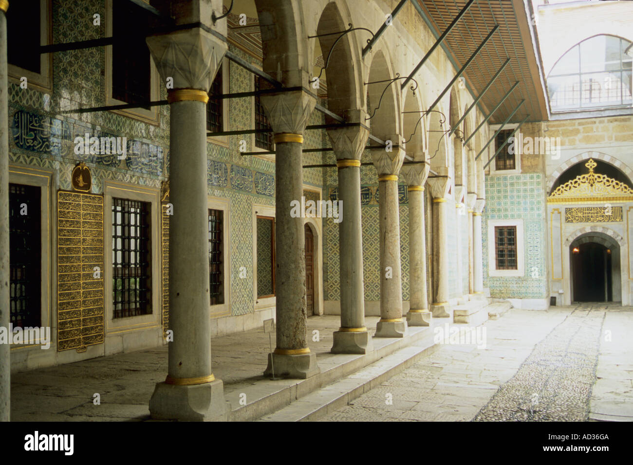 Turkey Istanbul Topkapi Palace Harem Black Eunuchs Courtyard Stock ...