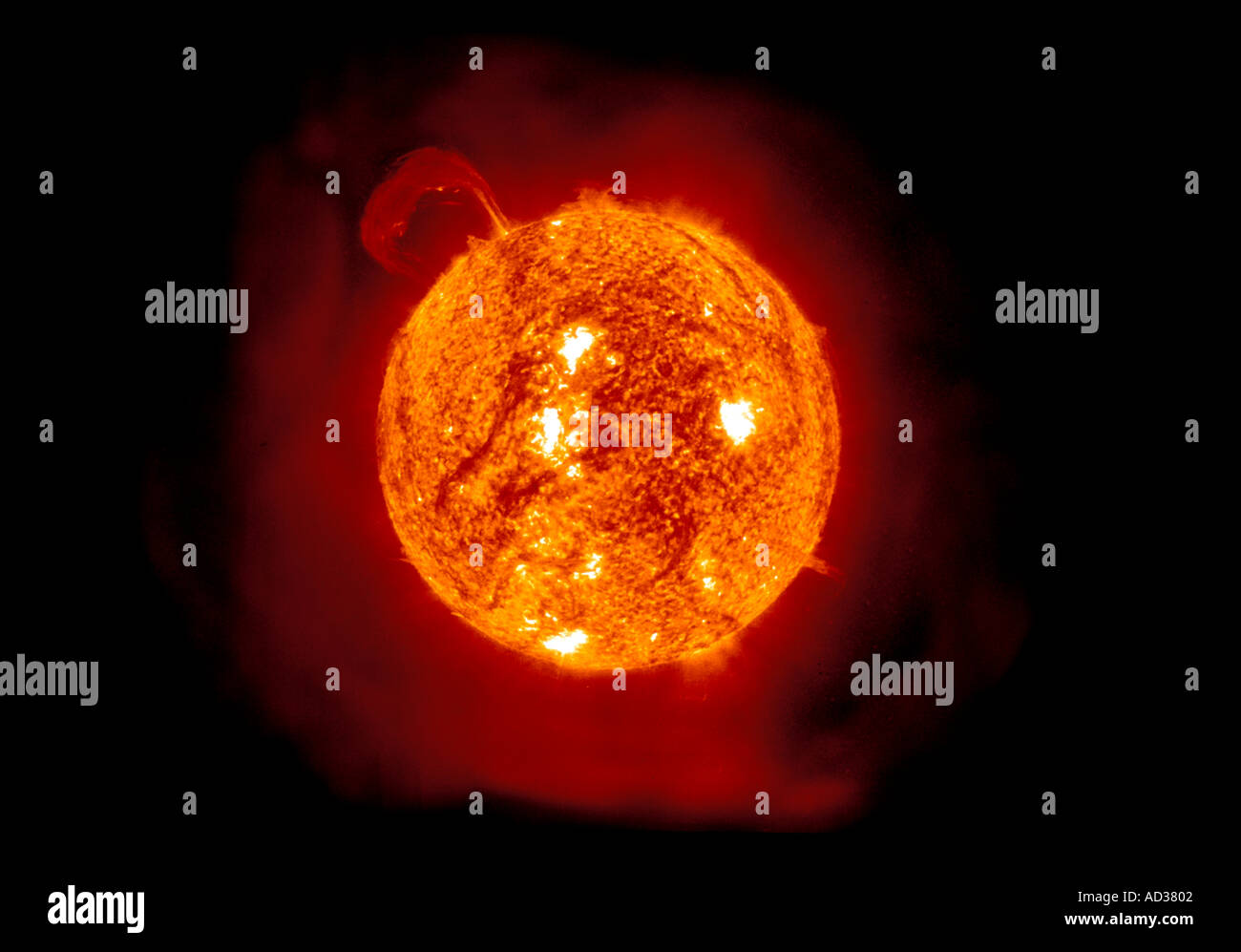 Science Sun and solar flare Stock Photo - Alamy