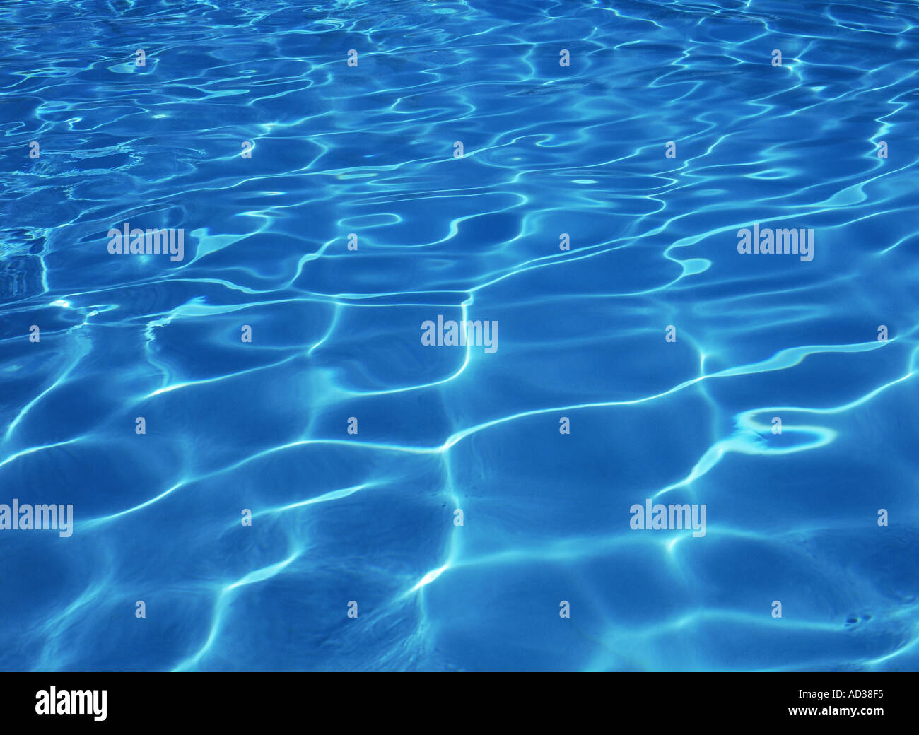 Patterns in swimming pool created by suns reflections Stock Photo - Alamy