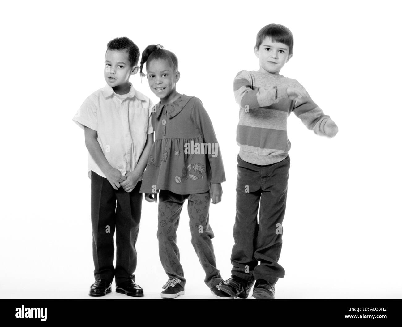 African kids dancing Black and White Stock Photos & Images - Alamy