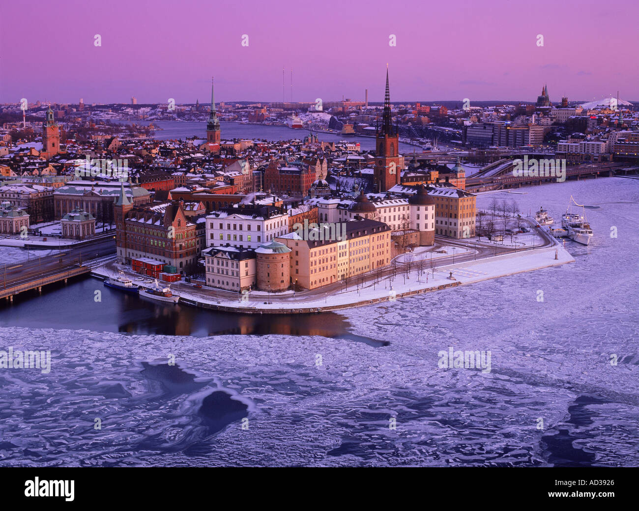 Stockholm Winter Aerial Stock Photos & Stockholm Winter Aerial Stock ...