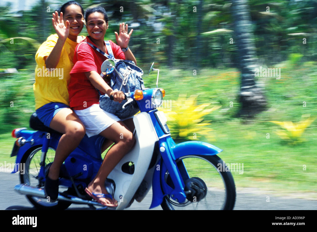 Girls with motorbikes hi-res stock photography and images - Alamy