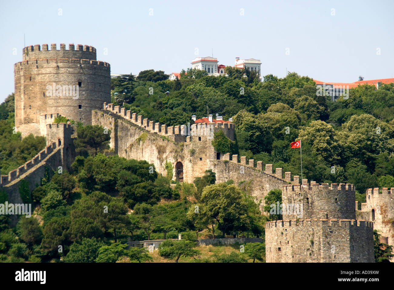 Rumeli Hisari ,Thracian Castle, 1452 fortress, overlooking Bosphorus, Istanbul Stock Photo - Alamy