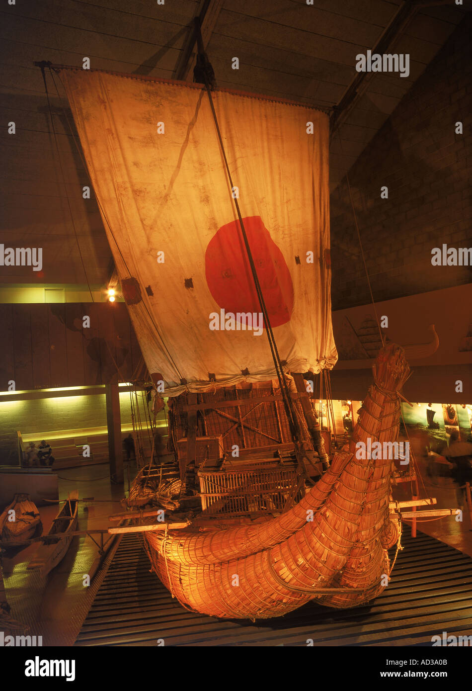 The Ra II reed ship in Kon Tiki Museum in Oslo Stock Photo - Alamy