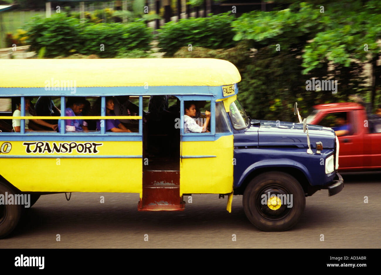 bus in apia, samoa Stock Photo - Alamy