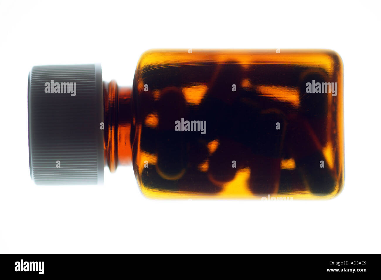 Bottle of tablets Stock Photo - Alamy