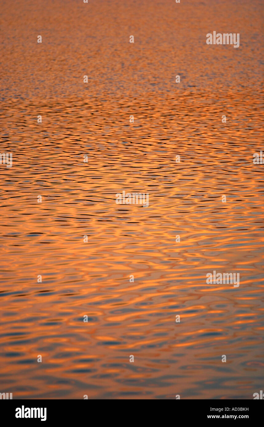 sunset reflections in water Stock Photo - Alamy
