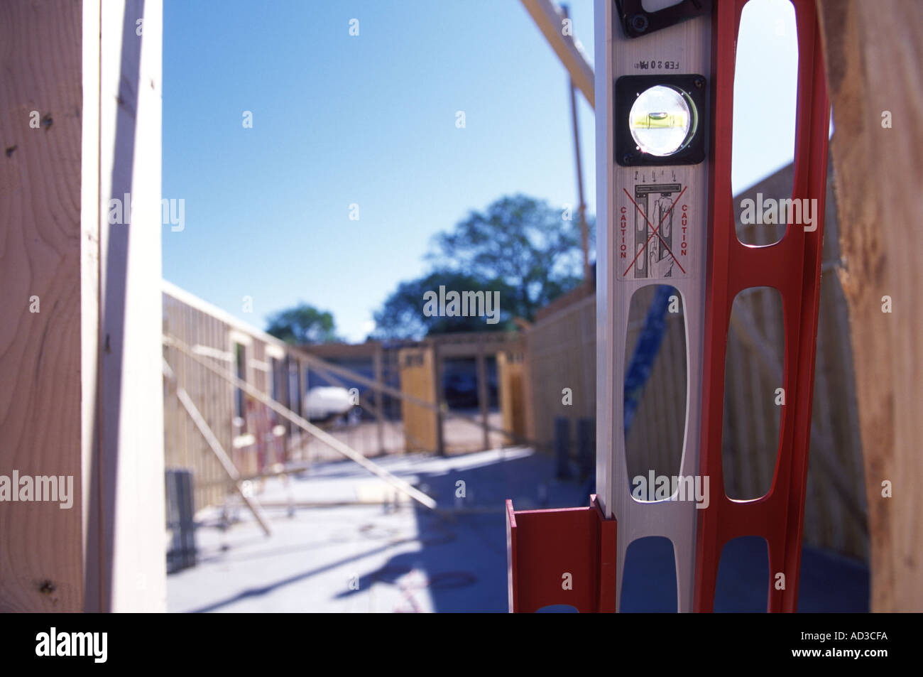 Leveling tool at construction site Stock Photo - Alamy