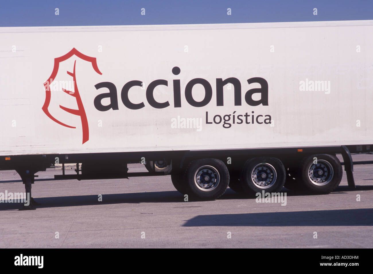 Acciona Logistica container trailer in the Port of Palma de Mallorca ...