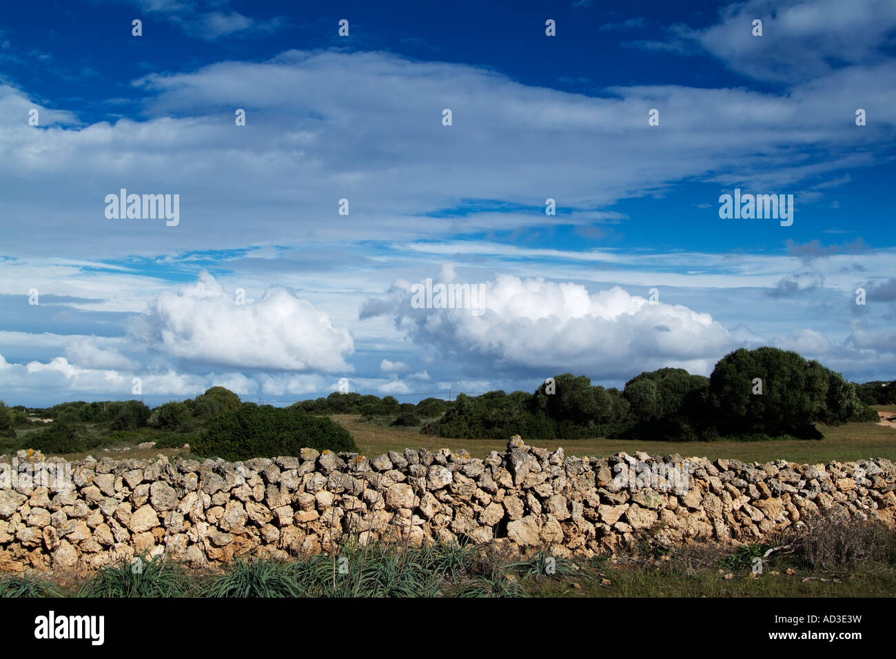 Natural landscape Menorca Spain Stock Photo - Alamy