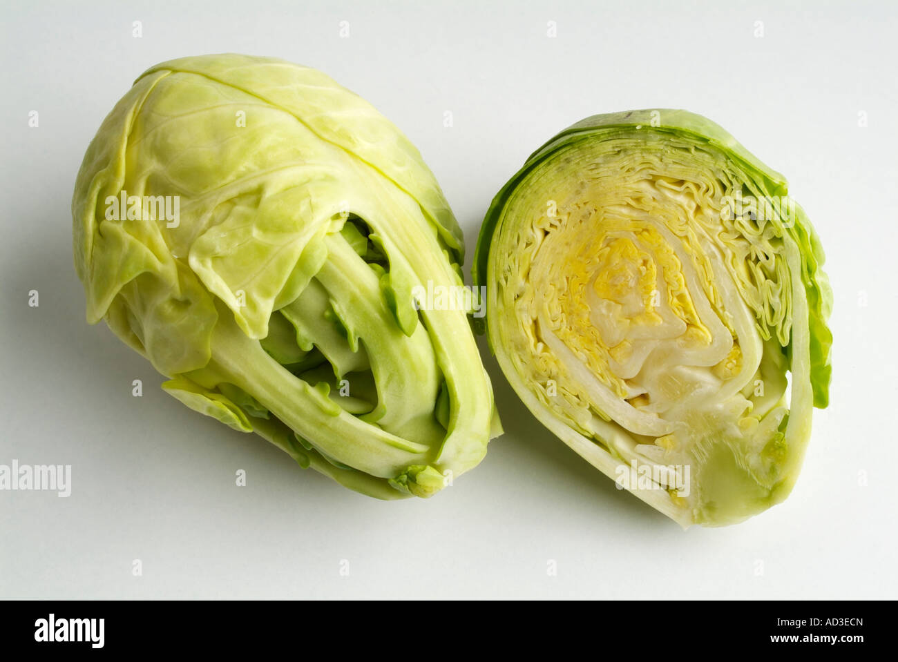 brussels cabbages isolated Stock Photo - Alamy