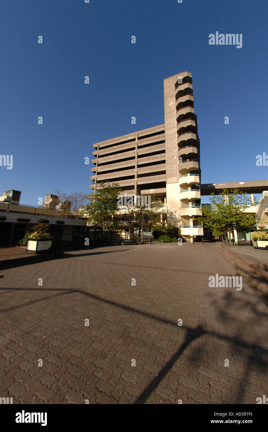 Exterior view of the architecturally significant brutalist style ...