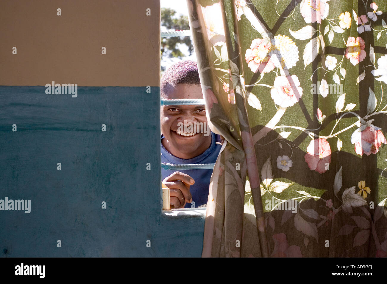 A local poses for the camera in Monze Zambia Stock Photo - Alamy