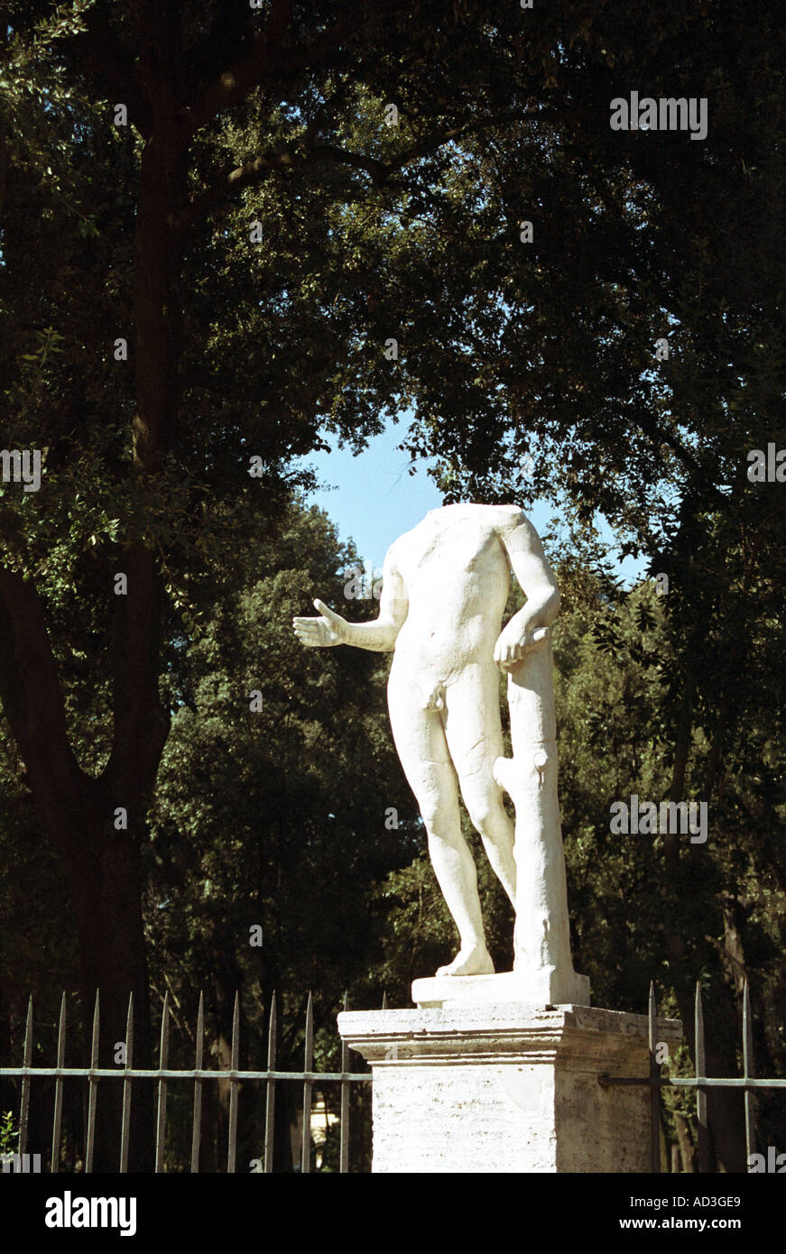headless statue in villa borghese rome Stock Photo - Alamy