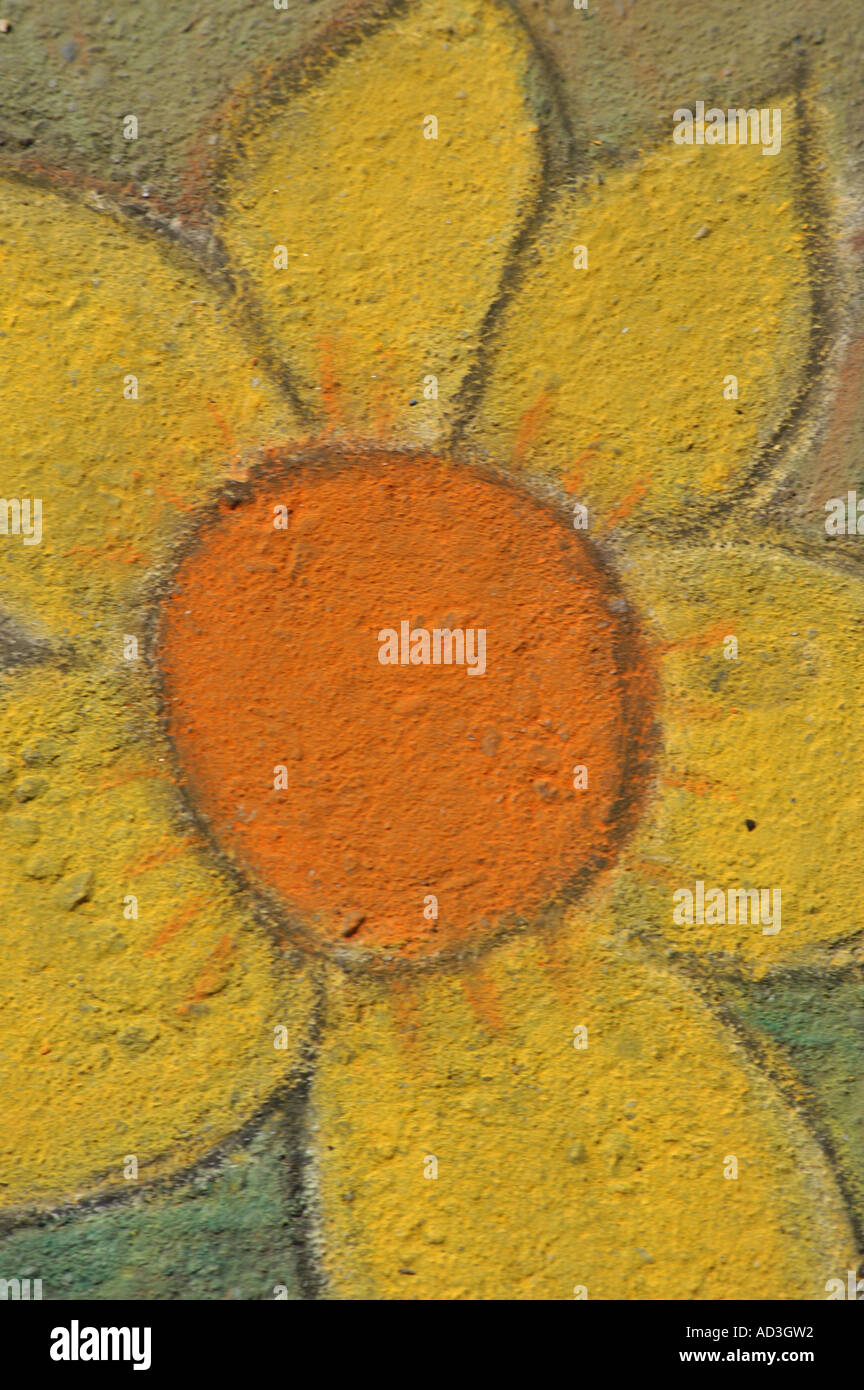 Sunflower graffiti hi-res stock photography and images - Alamy
