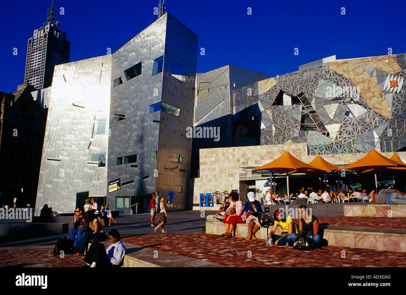 federation square, melbourne, victoria, australia Stock Photo - Alamy